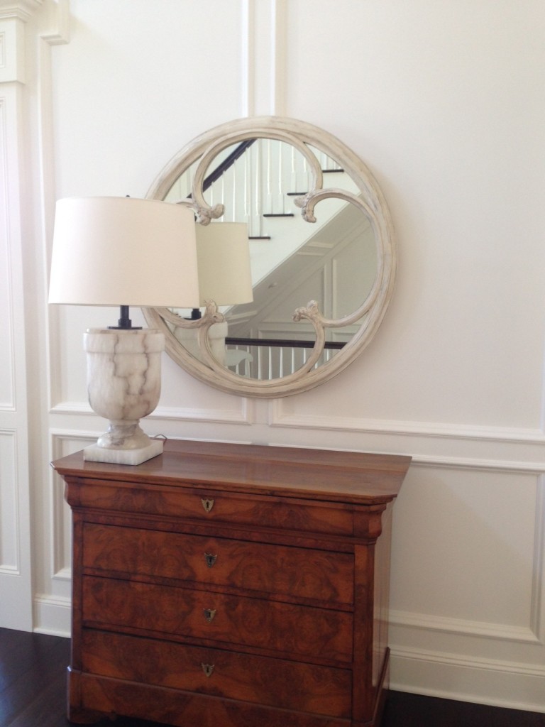 Professional mirror hanging